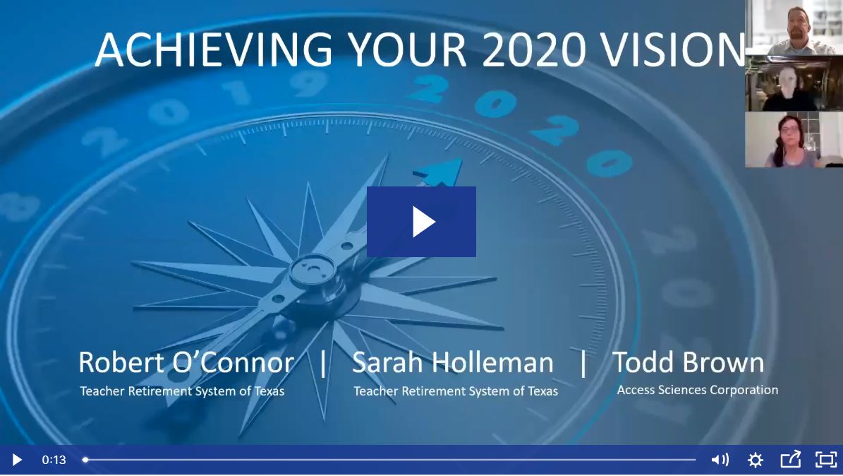 Achieving Your 2020 Vision - Access Sciences Corporation